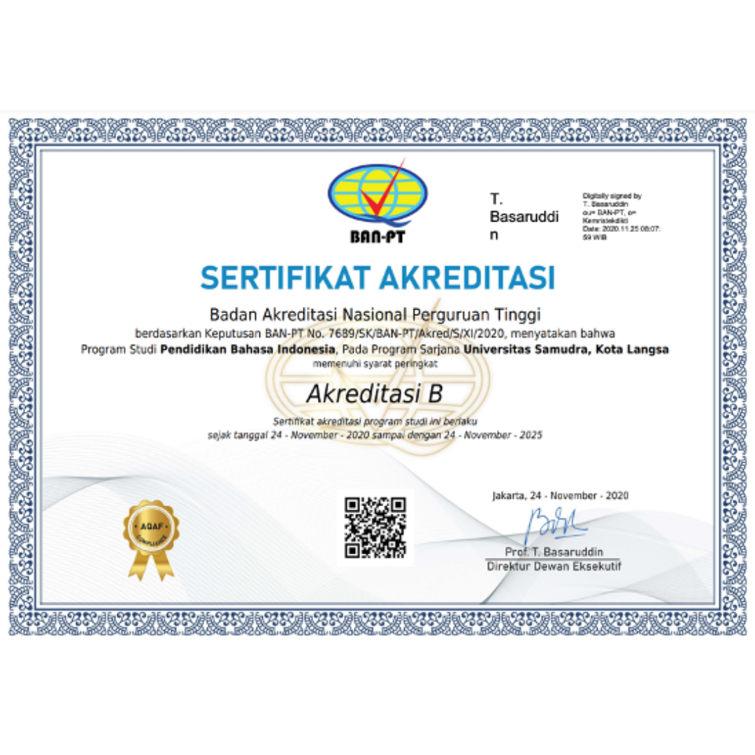 Pendidikan Bahasa Indonesia – Universitas Samudra